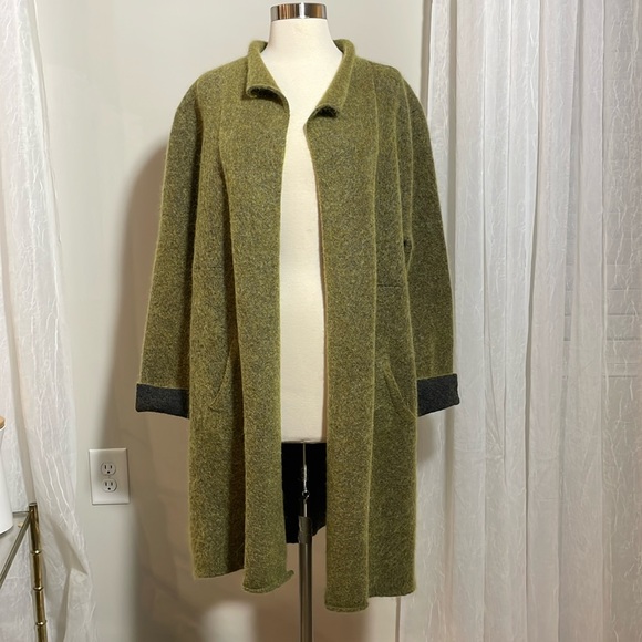 Eileen Fisher | Sweaters | Eileen Fisher Mohair Wool Cashmere Duster ...